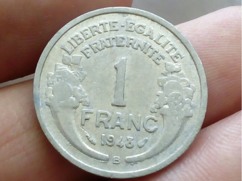 Francuska, 1 franak 1948 B
