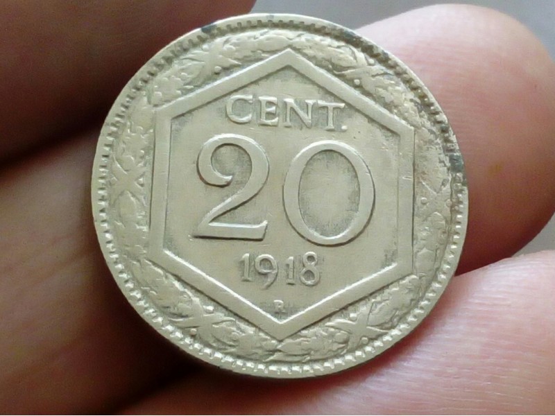 Italija, 20 centi 1918