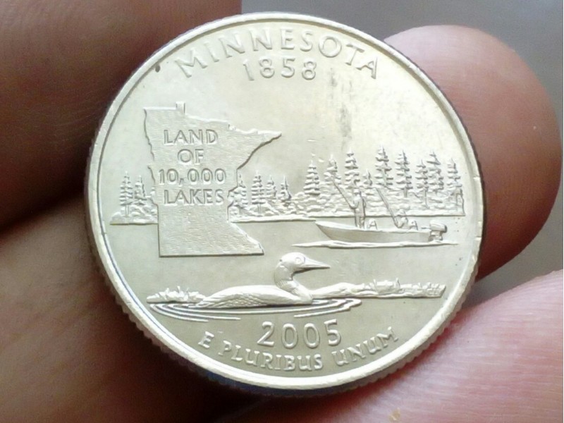 USA, 1\4 dolara 2005 Minnesota