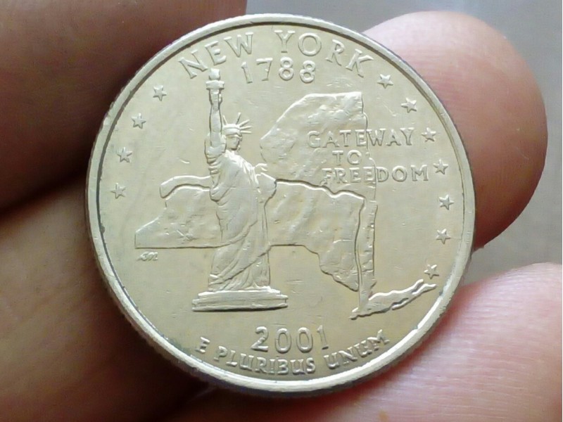 USA, 1\4 dolara 2001 New York