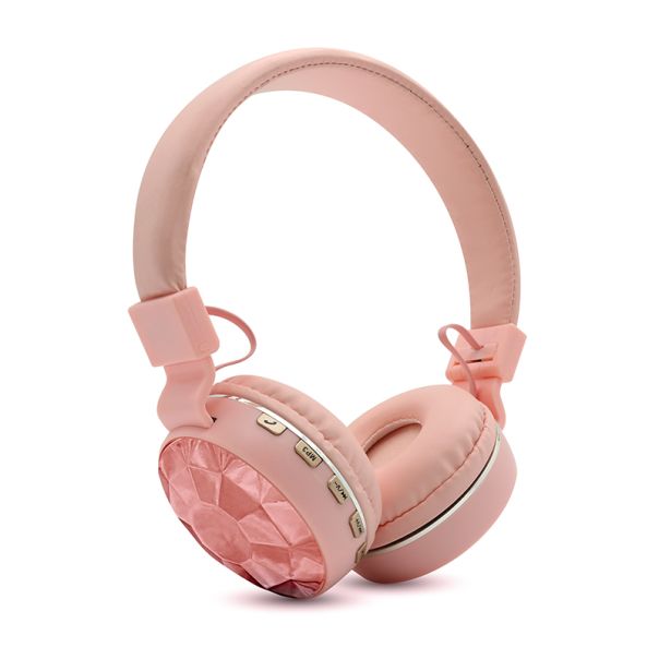 Bluetooth slušalice A5 Shiny Fashion Style, roza