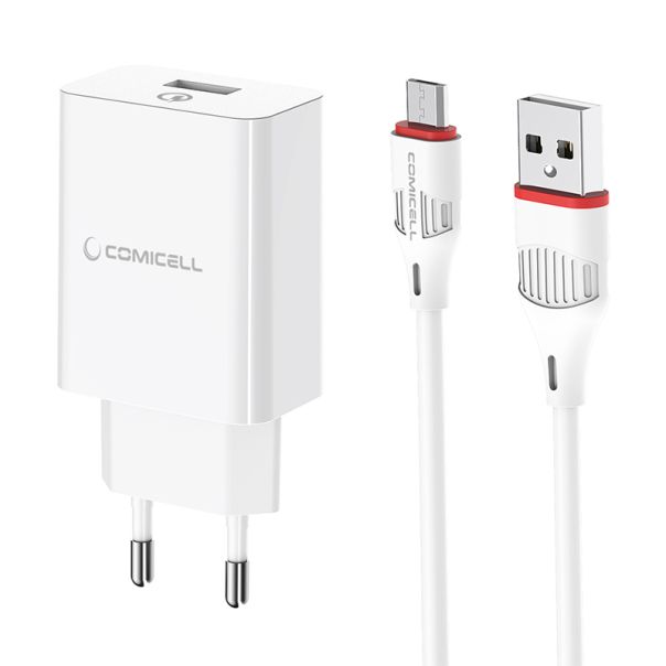 COMICELL Punjač Superior CO-BA21A Fast QC3.0 18W 3A Micro USB, bela