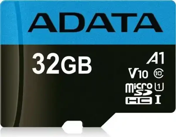 Micro SD Card 32GB AData + SD adapter AUSDH32GUICL10A1-RA1 class 10