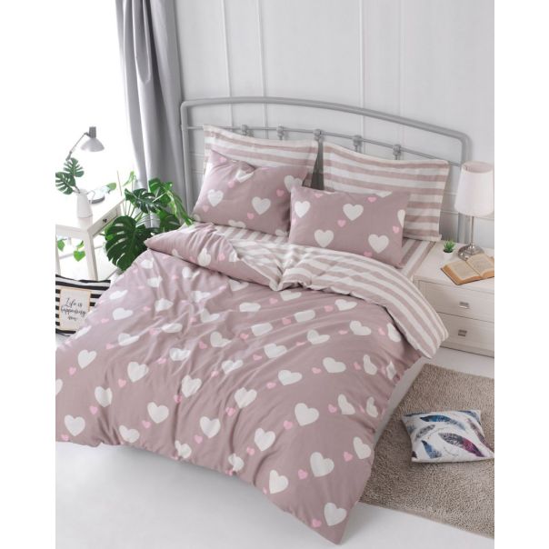 L`ESSENTIEL MAISON Posteljina 260x220 cm Herz Dusty Rose