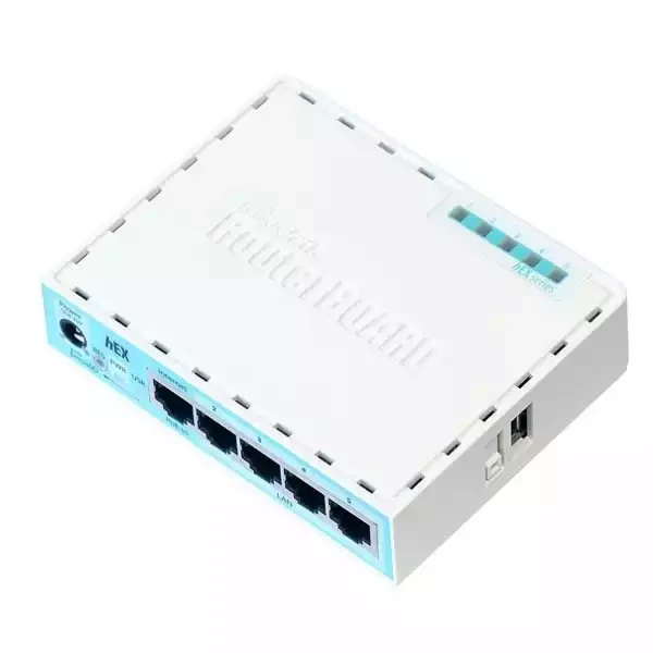 MikroTik RB750Gr3 hEX ruter sa 5 x Gigabit LAN WAN portova 101001000Mbs, USB 2.0, microSD slot