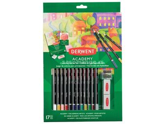 DERWENT Set Boje drvene 12 boja+pribor Academy Derwent 2305678 blister