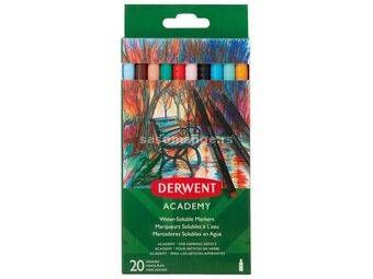 DERWENT Flomaster 20 boja karton Academy Derwent 98202 blister