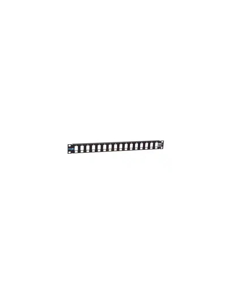 Patch panel 19/1U sa 16 slotova ,bez modula RAL9005 Mirsan MR-19P16P1U-01