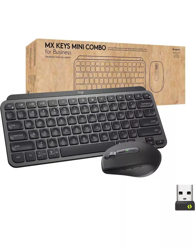 Bežična tastatura + miš Logitech MX Keys Mini Combo 4000dpi grafit