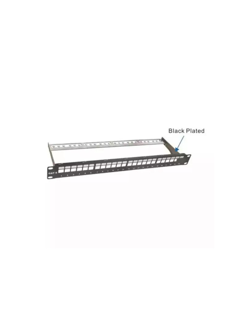 Patch panel 19/1U sa 24 slotova ,bez modula Mirsan MR-19P24P1U-01