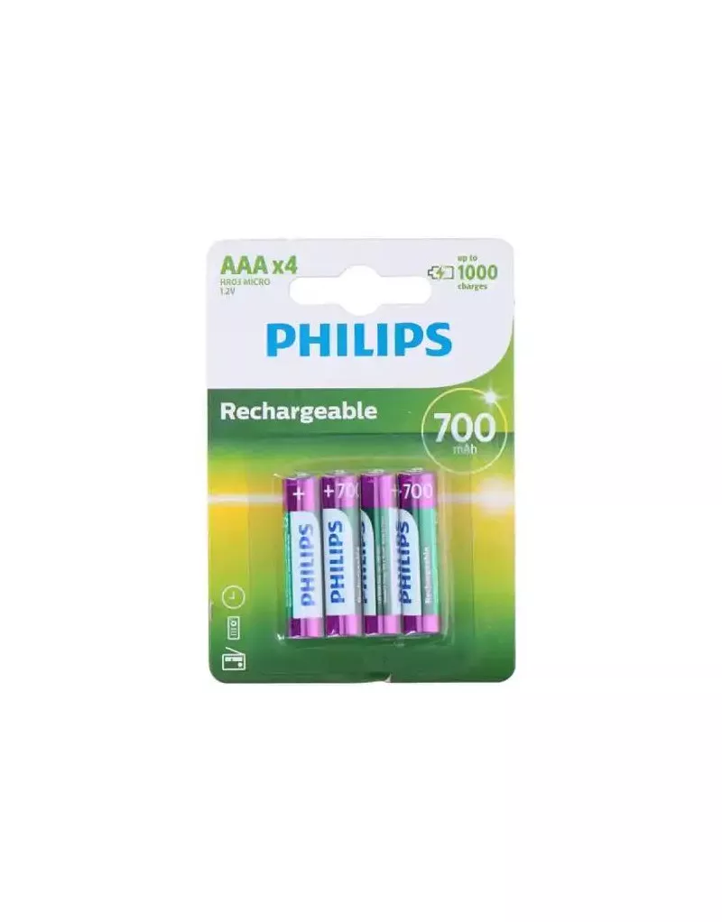 Punjiva baterija Philips AAA HR03 700mAh 1/4