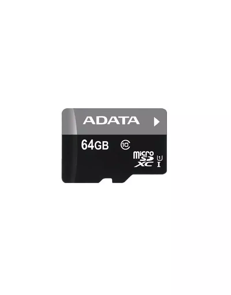 Micro SD Card 64GB AData + SD adapter AUSDX64GUICL10A1-RA1/ class 10