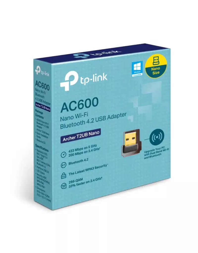 Wireless USB mrežna kartica TP-Link Archer T2UB Nano AC600Mbs/ Bluetooth 4.2...