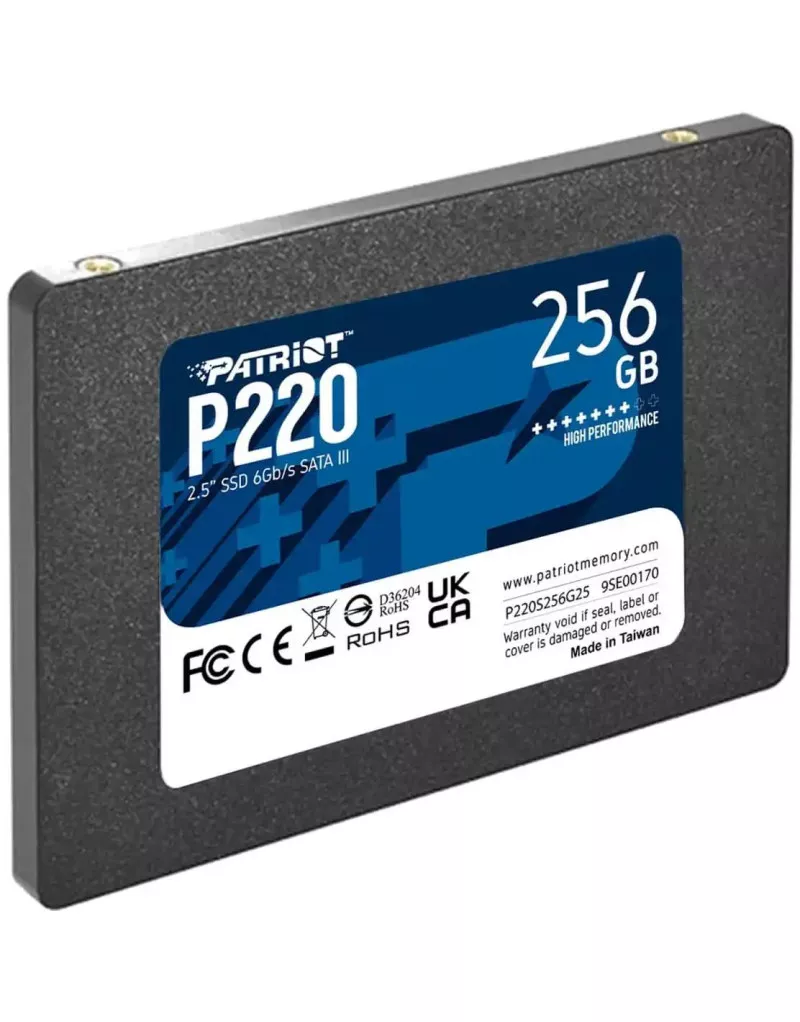 SSD 2.5 SATA3 256GB Patriot P220 550MBs/490MBs P220S256G25