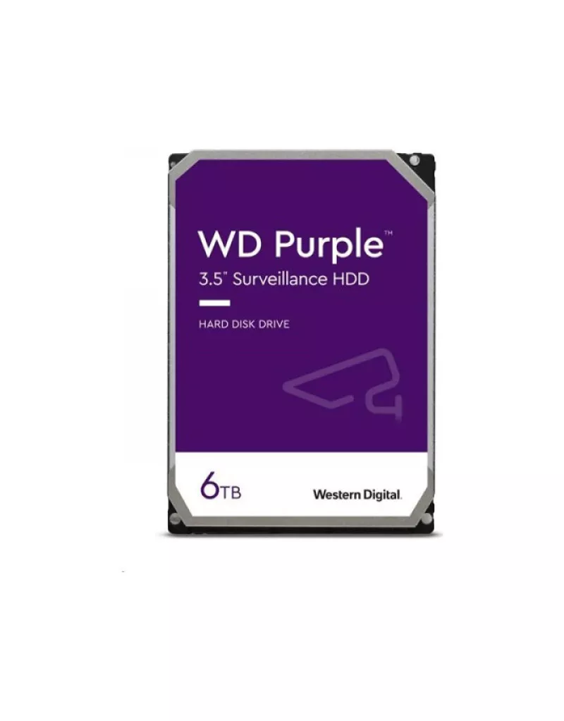HDD WD 6TB CMR SATA3 WD64PURZ 256MB Purple