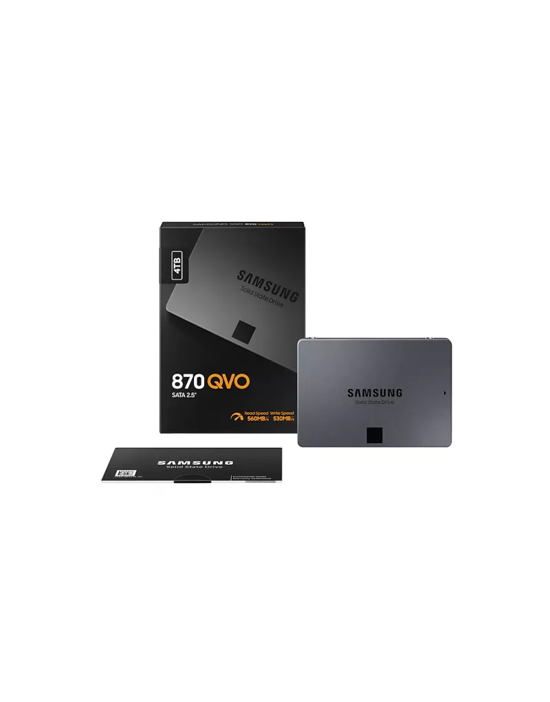 SSD 2.5" SATA 4TB Samsung 870 QVO 560/530MBs, MZ-77Q4T0BW