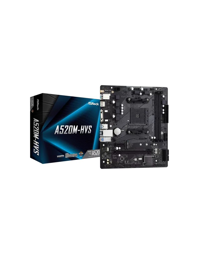 MB AM4 ASRock A520M-HVS 90-MXBE60-A0UAYZ