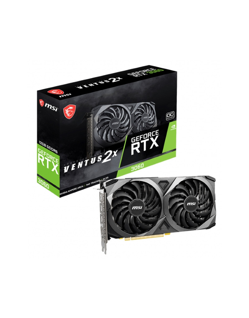 MSI nVidia GeForce RTX 3060 12GB 192bit RTX 3060 VENTUS 2X 12G OC LHR grafička karta