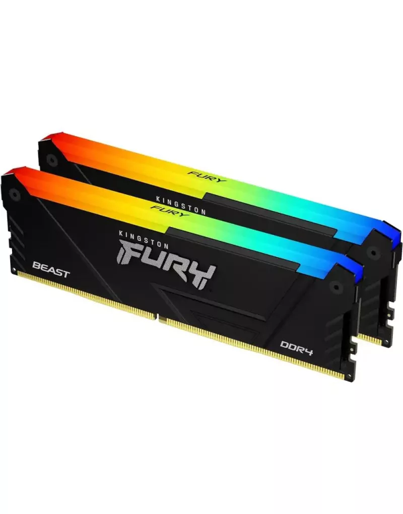 Memorija DDR4 16GB(2x8GB) 3200MHz Kingston Beast RGB KF432C16BB2AK2/16 Fury
