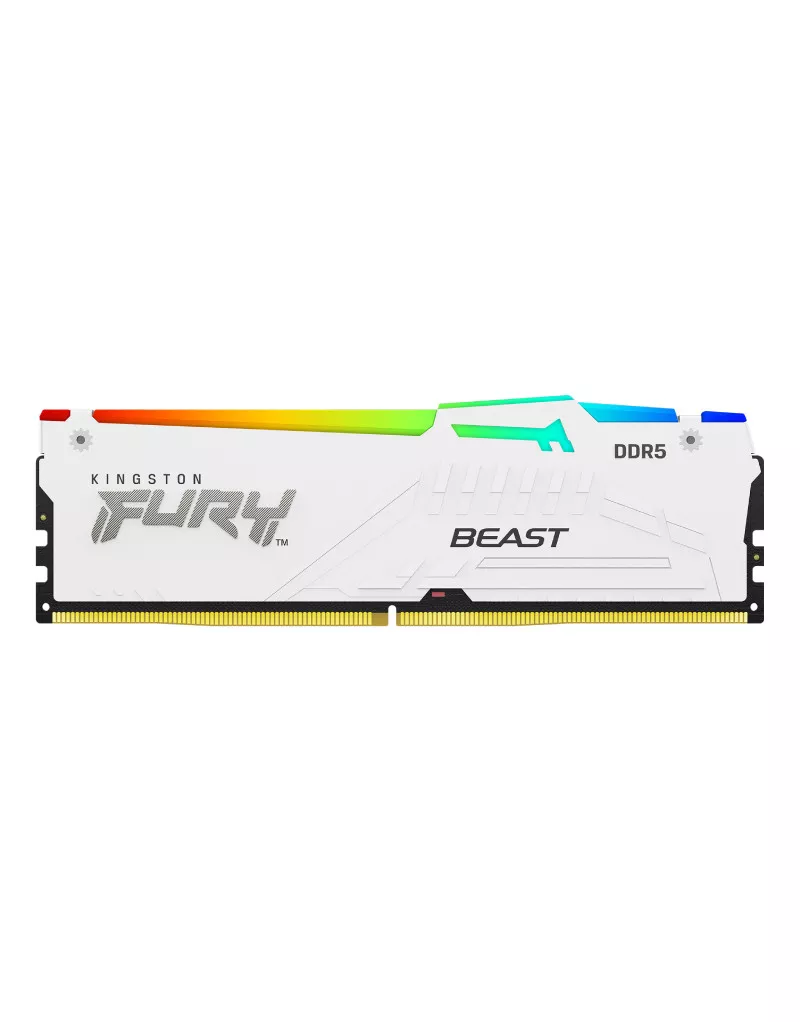 KINGSTON DIMM DDR5 64GB (2x32GB kit) 5200MT/s KF552C40BWAK2-64 Fury Beast RGB White XMP