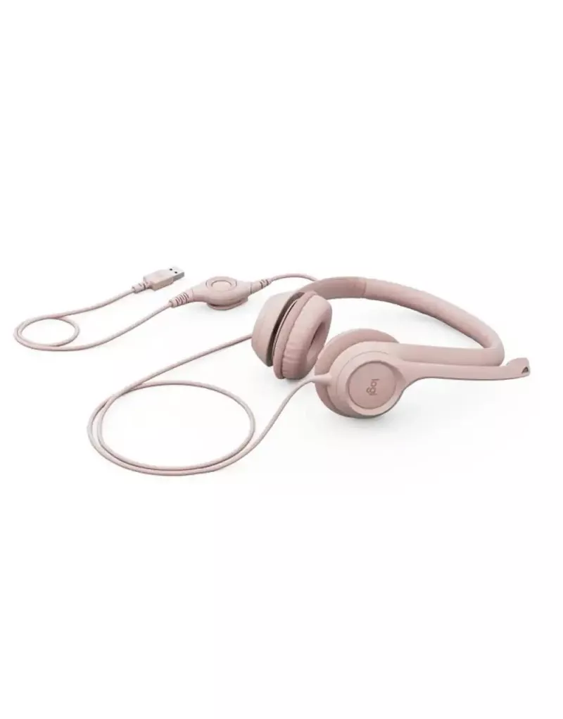 Slušalice Logitech H390 Roze