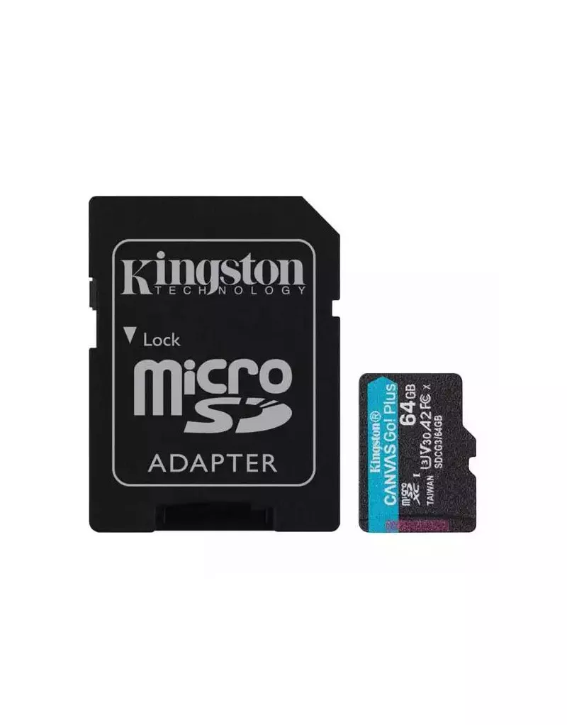 Micro SDXC Kingston 64GB 64GB class 10 U3 170MB/s - 70MB/s + adapter