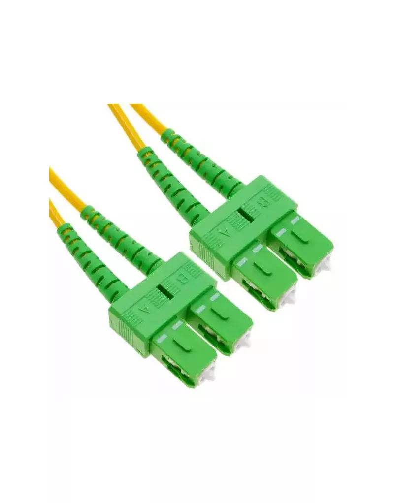 SC-APC / SC-APC singlemode duplex fiber adapter, APC (angle-polished connectors)