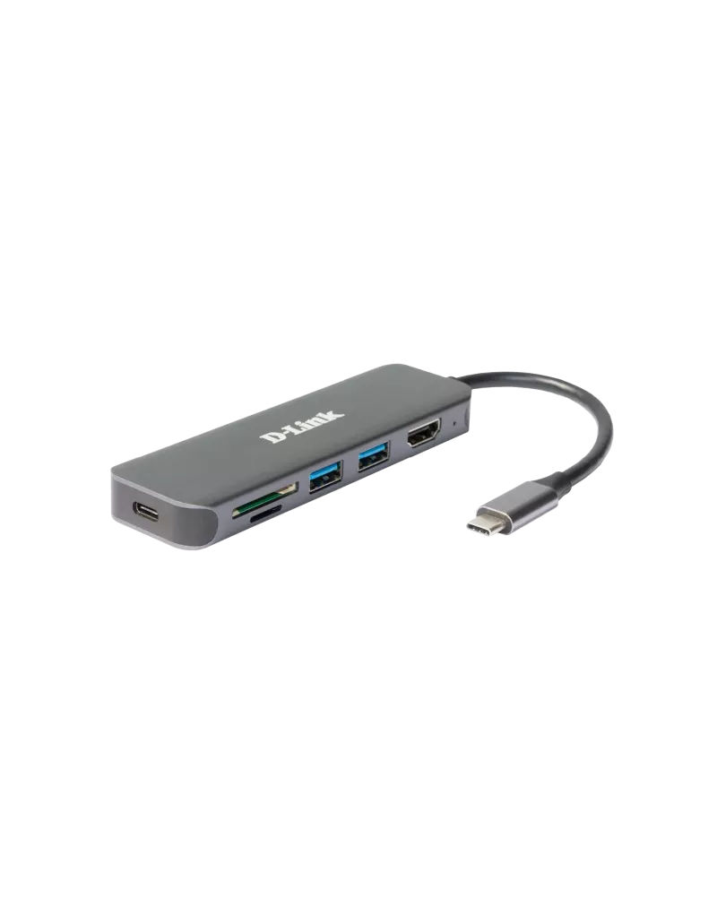 Docking D-Link DUB-2327 6in1 USB-C - HDMI/USB3.0x2/CR/PD