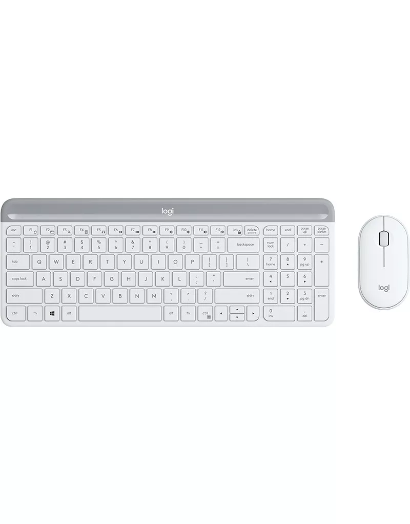 LOGITECH MK470 Wireless Desktop US bela tastatura + miš