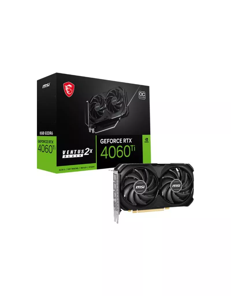 MSI nVidia GeForce RTX 4060 Ti 8GB 128bit RTX 4060 Ti VENTUS 2X BLACK 8G OC grafička karta