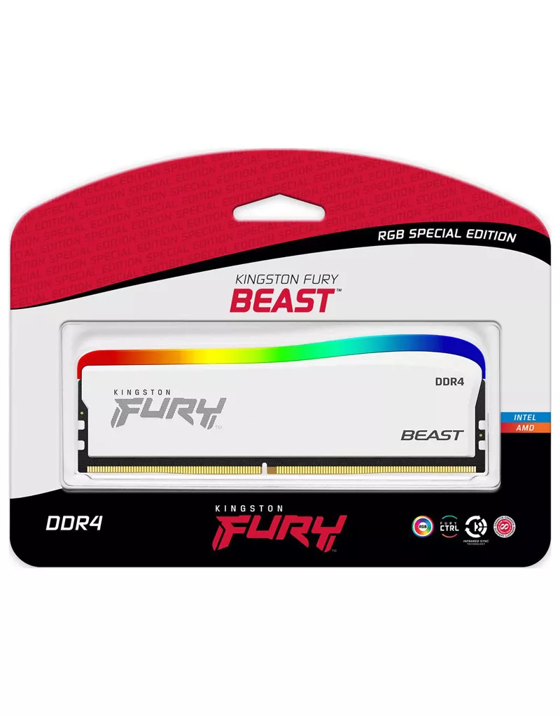 KINGSTON DIMM DDR4 16GB 3600MT/s KF436C18BWA/16 Fury Beast RGB Special Edition