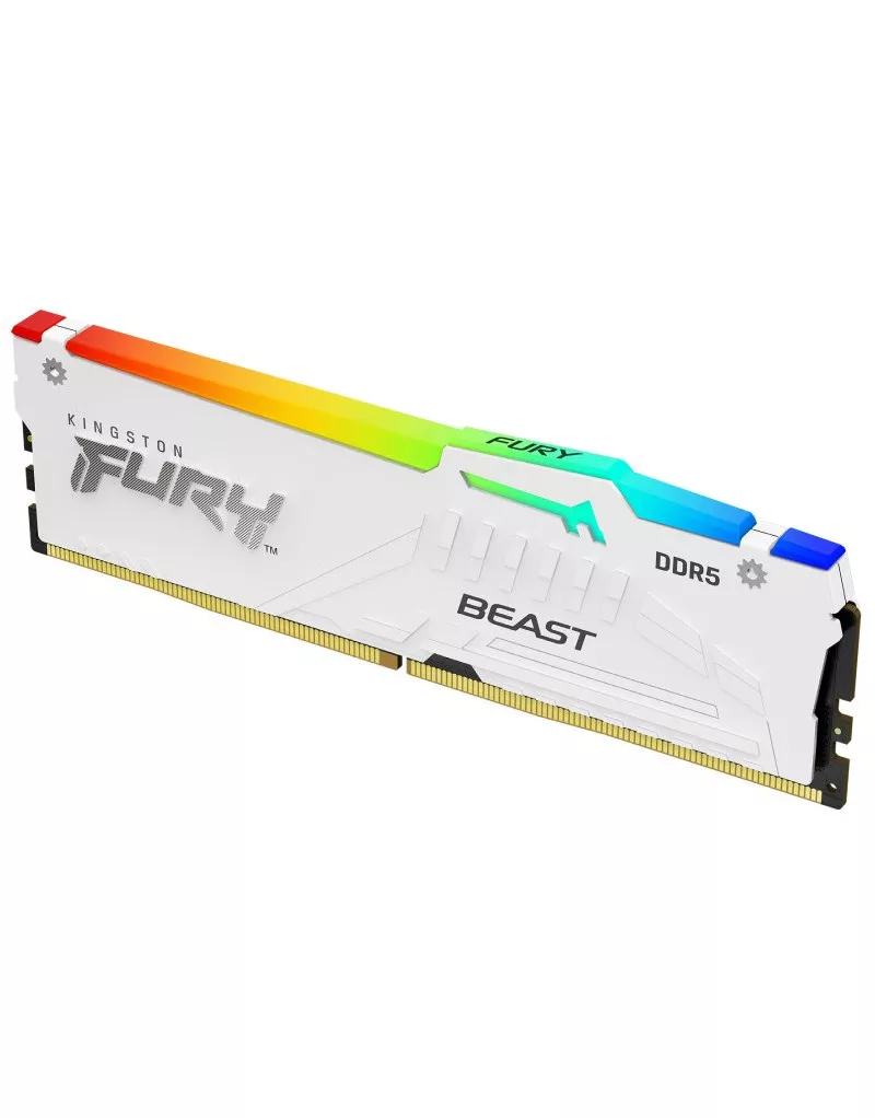 KINGSTON DIMM DDR5 32GB 6000MT/s KF560C36BWEA-32 FURY Beast RGB White EXPO