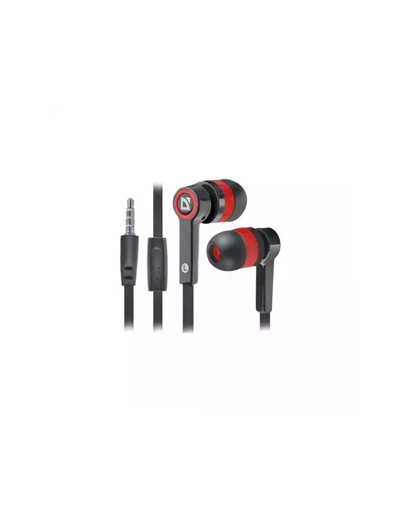 Slušalice bubice sa mikrofonom Defender Pulse 420 Crno Crvene