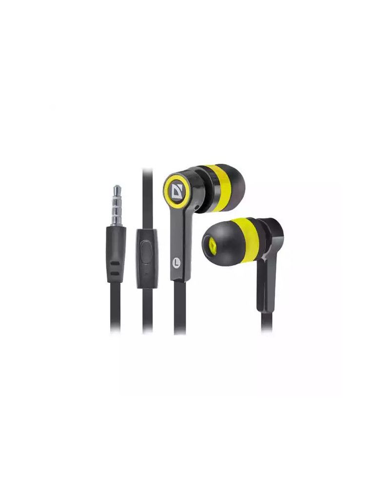 Slušalice bubice sa mikrofonom Defender Pulse 420 Crno žute
