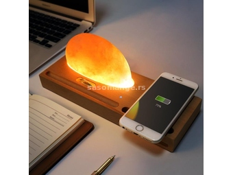 SMART LAMPA,Sunrise Oriental Material: Beech+ Himalayan Salt+ Metal Model: NO-DFRC001