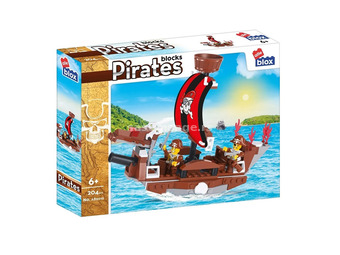 AlleBlox Igračka Kocke Piratski brod 204pcs 881783-P