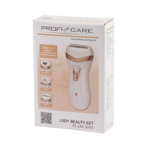 ProfiCare PC-LBS 3002 epilator, ženski brijač i turpija za pete - 3 u 1