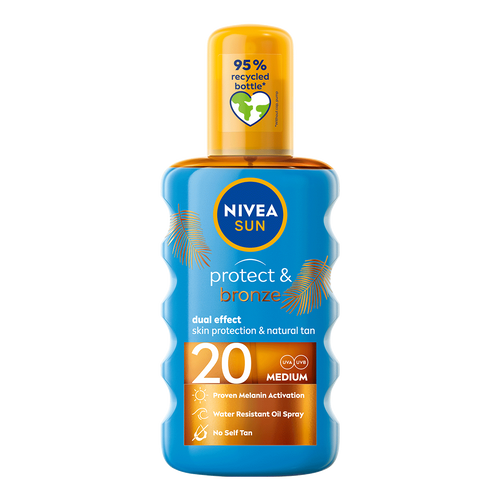 NIVEA Sun Protect & Bronze ulje u spreju za zaštitu od sunca SPF 20 200 ml