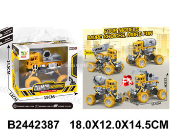 Igračka - Građevinska mašina sa velikim točkovima žuta ( 238701k )