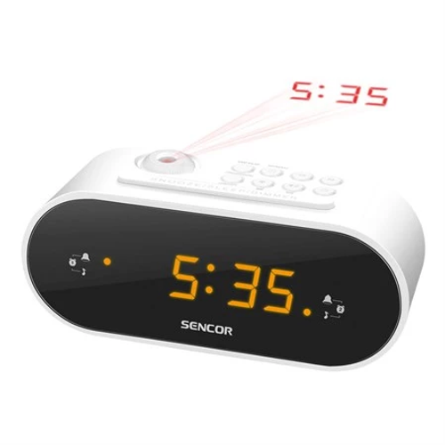 FM radio alarm sa projektorom vremena SENCOR SRC 3100 W beli