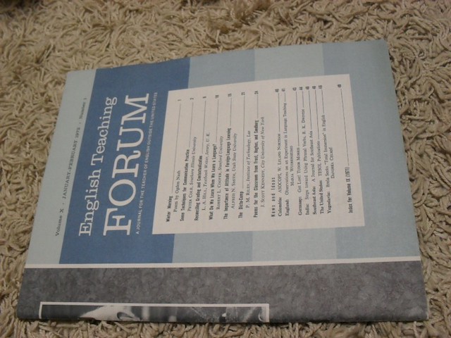 FORUM ENGLISH TEACHING 1/1972