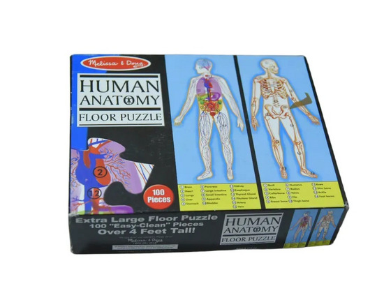 Puzzla Ljudsko telo anatomija velikih dimenzija