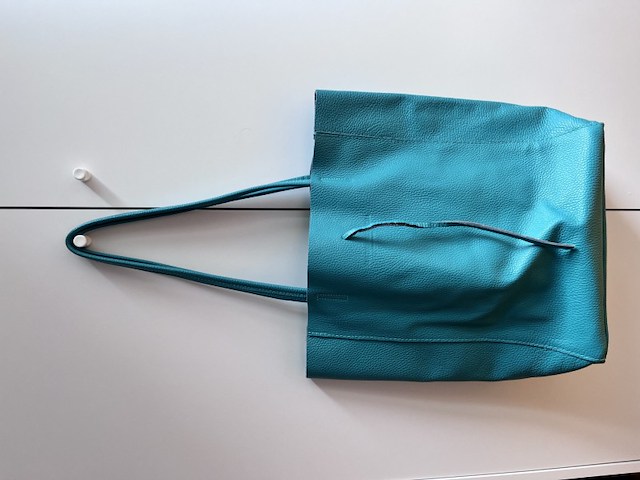 Plava Kožna torba iz Italije ručni rad