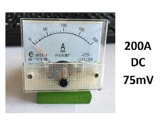 Ampermetar DC 200 A - analogni