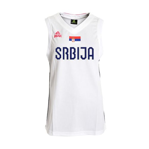 Peak Sport Košarkaški Dres i Šorc Srbija 2022 Beli Ženski