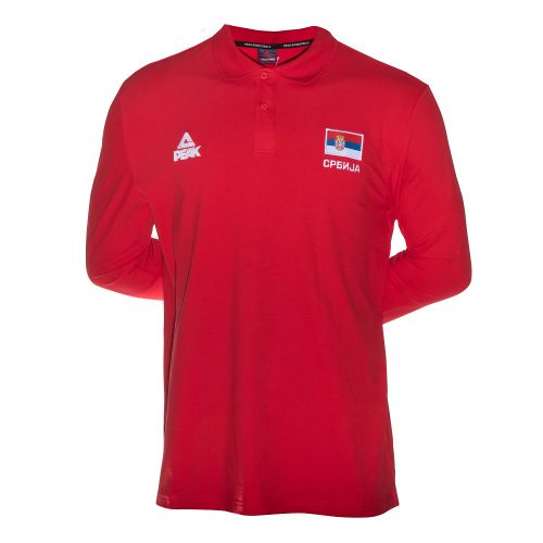 Peak Sport Polo Majica Dug Rukav Srbija KSS1911/20 Crvena