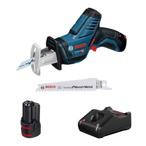 Bosch Akumulatorska univerzalna testera-recipro GSA 12V-14, 12V 2,0 Ah + GAL 12V-40, 0615990M3Z