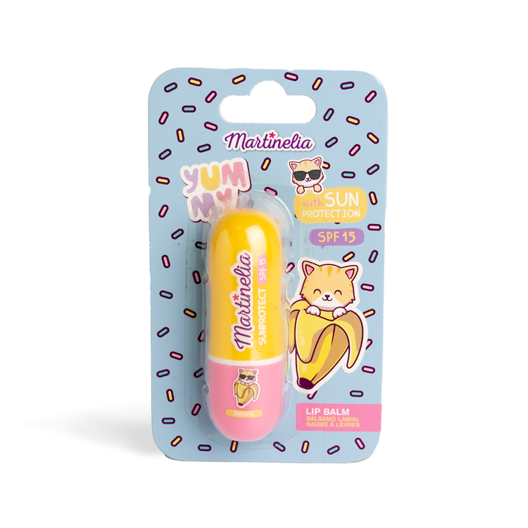 Martinelia Yummy balzam za usne sa zaštitnim faktorom SPF 15, banana, 3,5 g