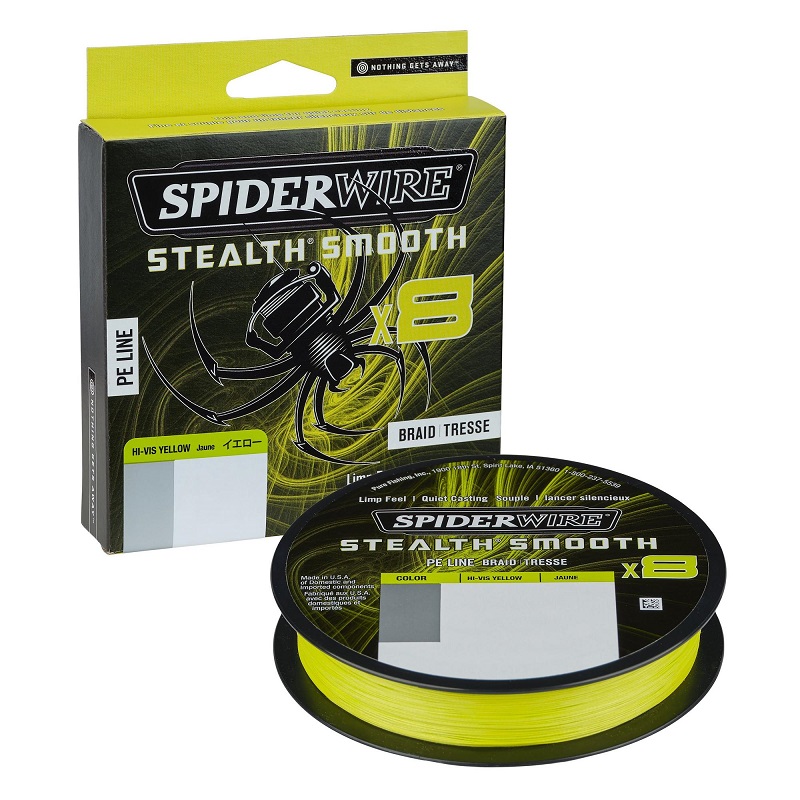 Spiderwire stuna Stealth Smooth X8 HiVis Yellow 150m