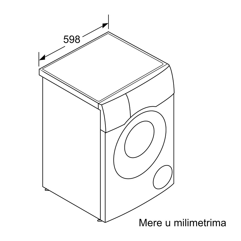 Bosch mašina za pranje i sušenje veša WNC254A0BY